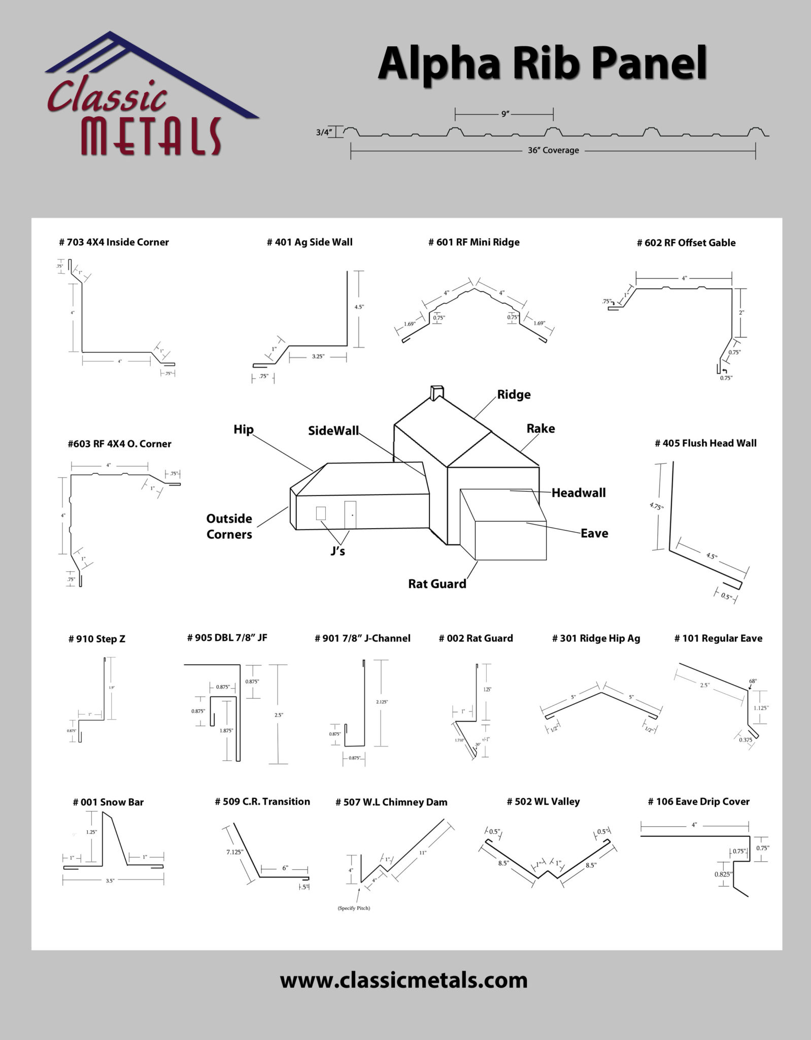 Alpha Profiles: Classic Metals | Quality Roofing And Siding